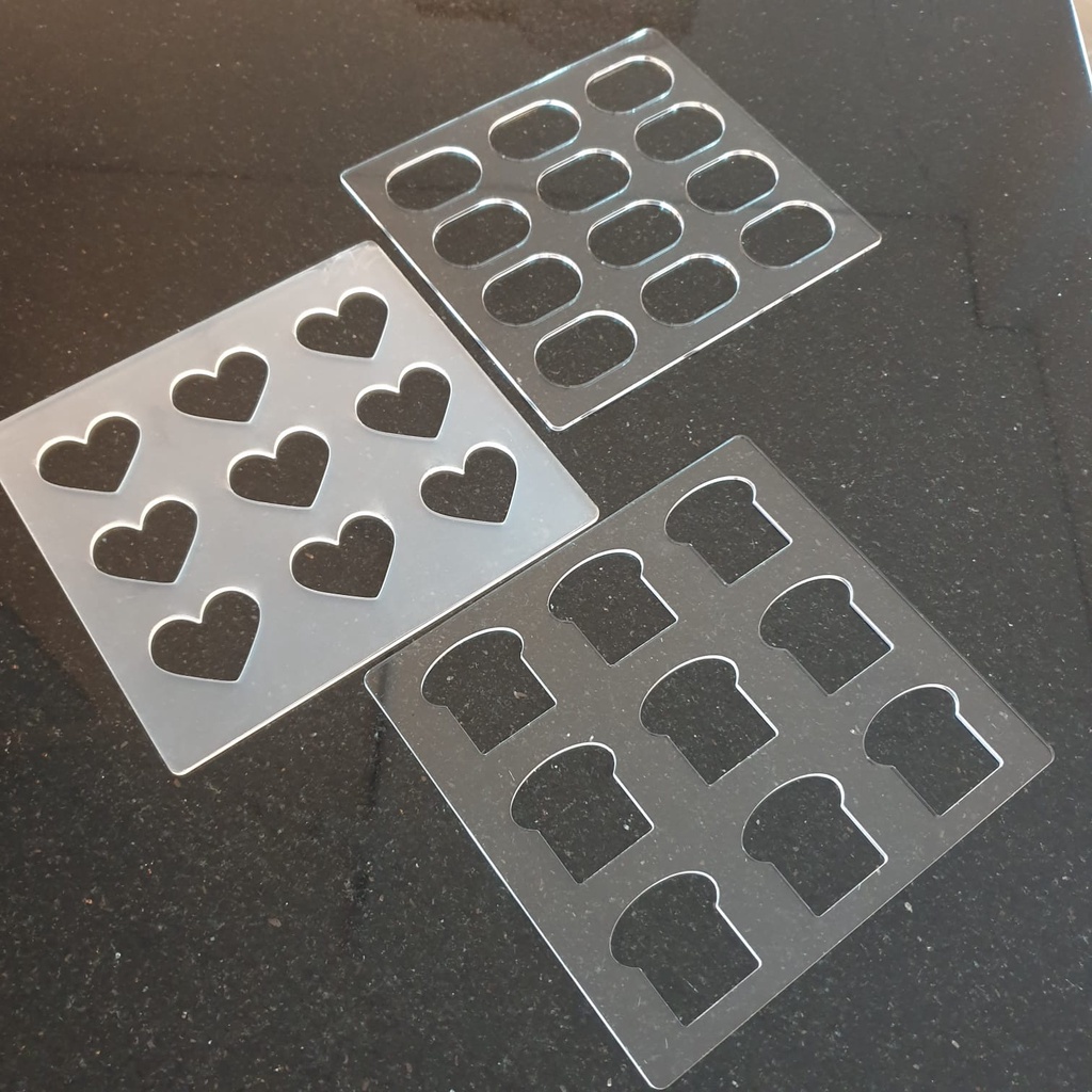 Jual Cetakan Kue Macaron Dacquoise Cake Mold Acrylic Akrilik Roti Love ...