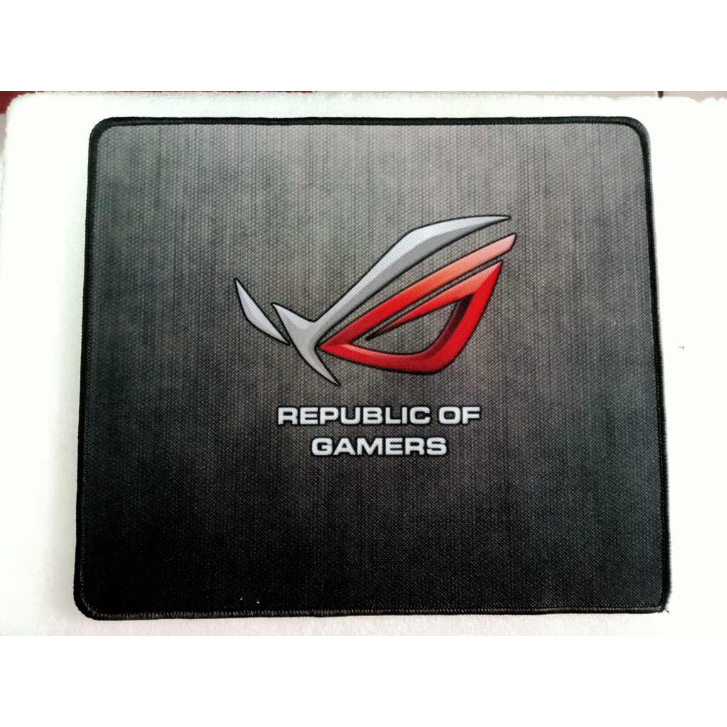 Jual MousePad Gaming ROG ukuran L 350 x 300 x 4 / Alas Mouse Gaming ROG ...