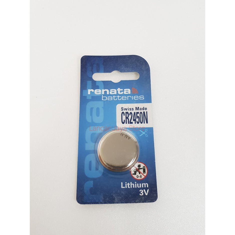 Jual BATERY / BATTERIES RENATA CR2450 N (Asli) | Shopee Indonesia