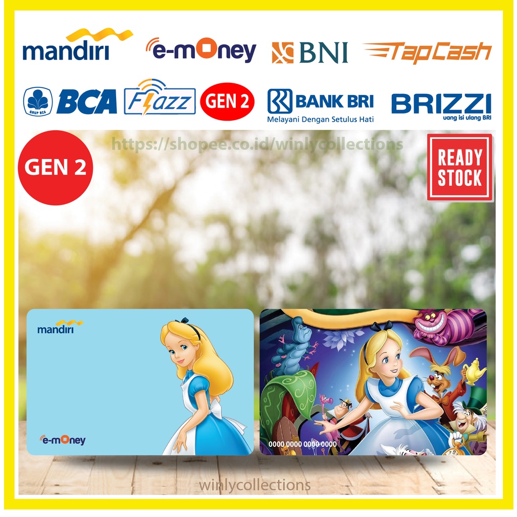 Jual EMONEY E TOLL ANIME ALICE IN WONDERLAND CUTE CANTIK E MONEY ...