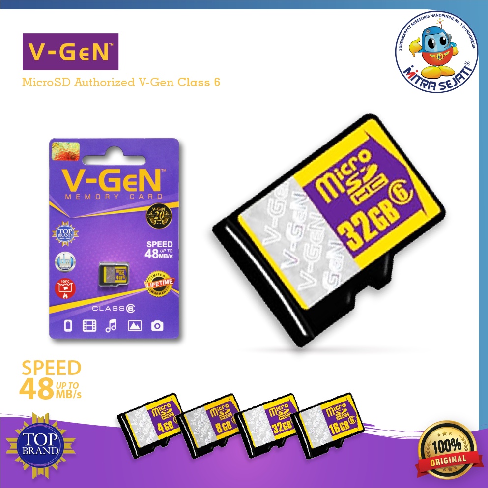 Jual MMC Chip V-Gen 4GB MicroSD Authorized V-Gen | Shopee Indonesia