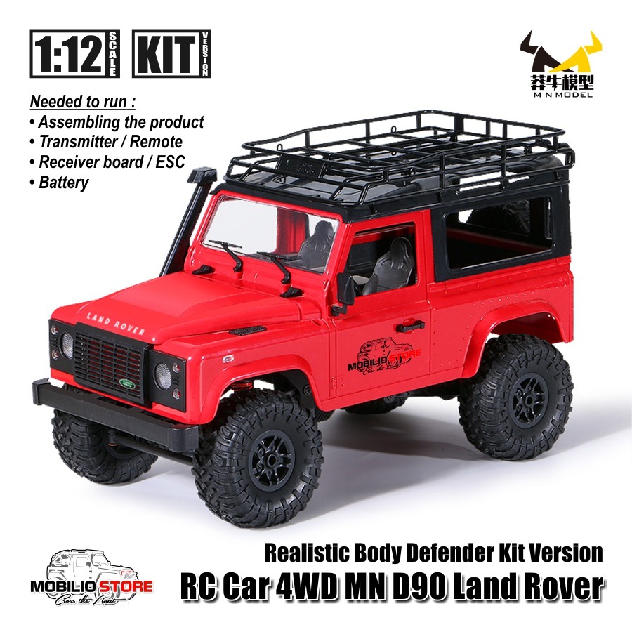 Jual Rc Car 4x4 Model MN D90 Kit Version Jeep 4WD - Red | Shopee Indonesia