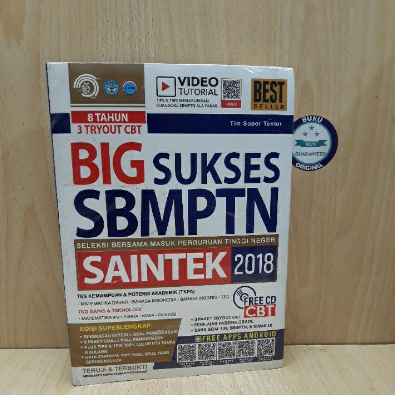 Jual BIG SUKSES SBMPTN SAINTEK 2018.(ORI) | Shopee Indonesia