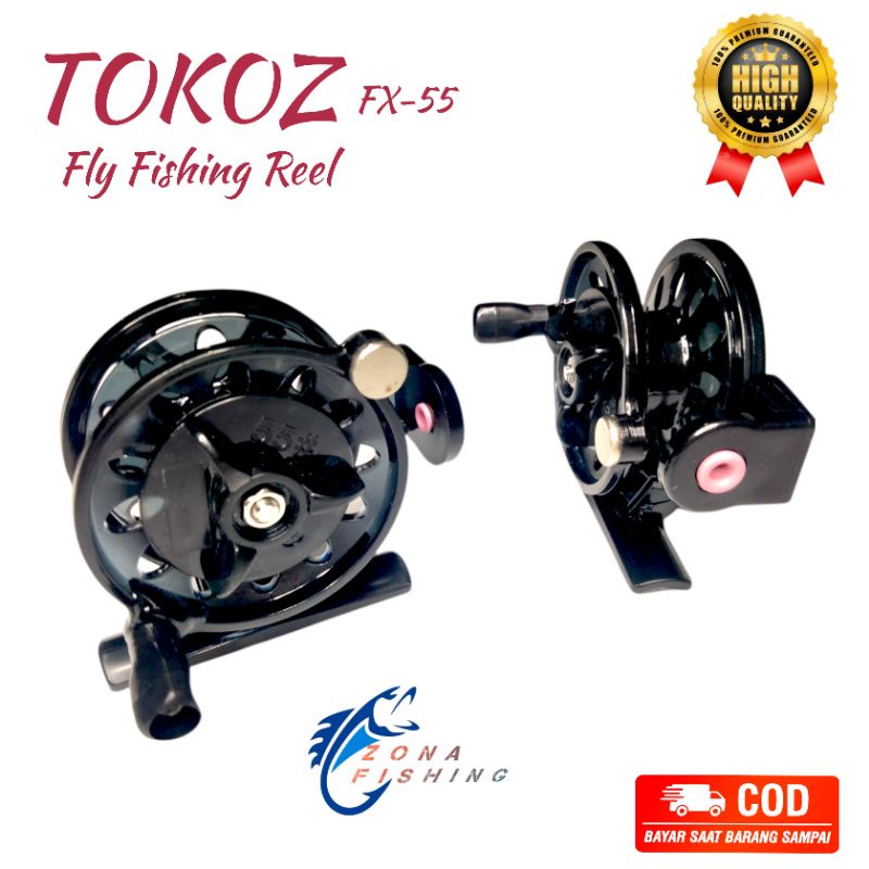 Jual Tokos Reel Pancing Tegek TOKOZ FX-55 Fly Fishing Reel | Shopee ...