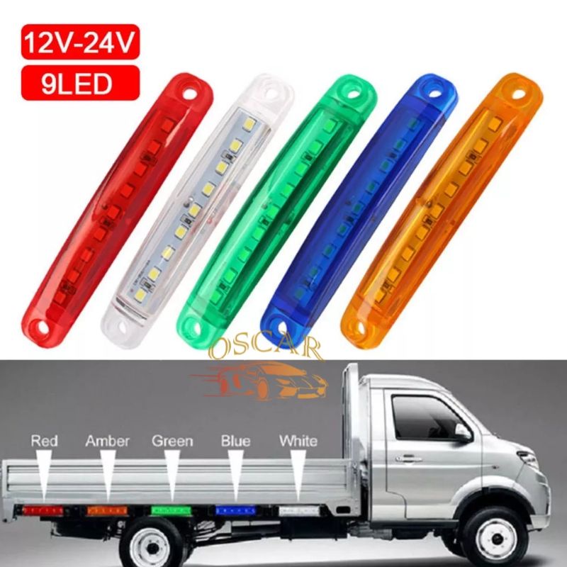 Jual Lampu Bak 9 LED SMD Lampu Samping Bak Truk 12V-24V Anti Air | Shopee Indonesia