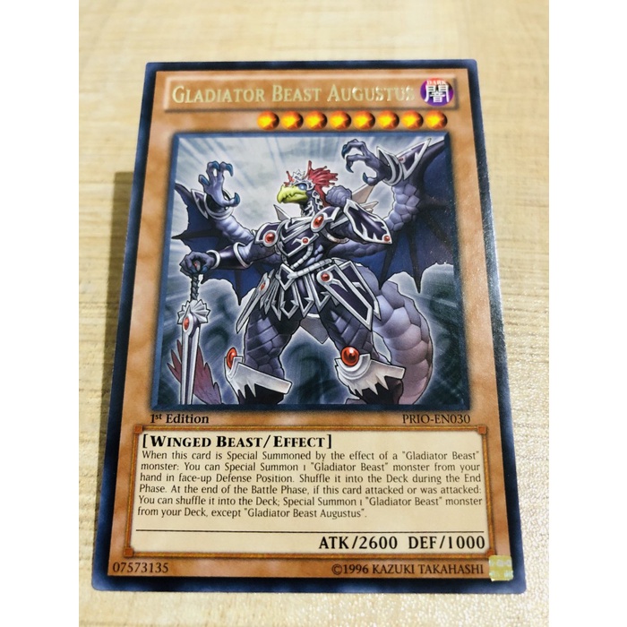 Jual kartu yugioh original gladiator beast augustus rare | Shopee Indonesia