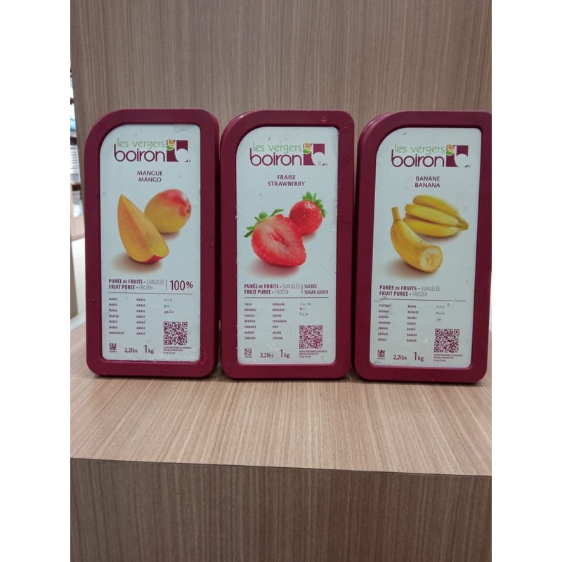 Jual Boiron Puree Ori 1kg pack Passion Fruit/ Mango/ Raspberry ...