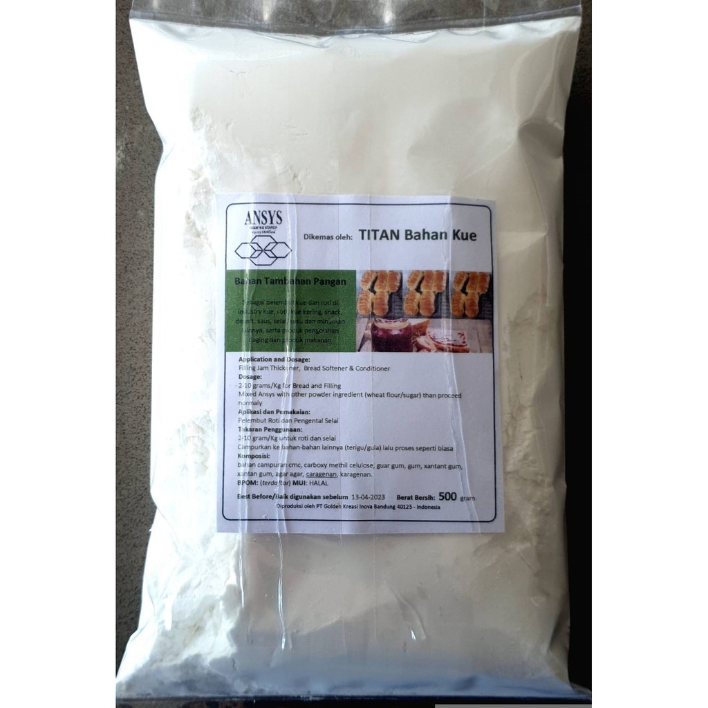 Jual ANSYS Bahan Tambahan Untuk Pelembut Kue dan Roti Kemasan Repack ...