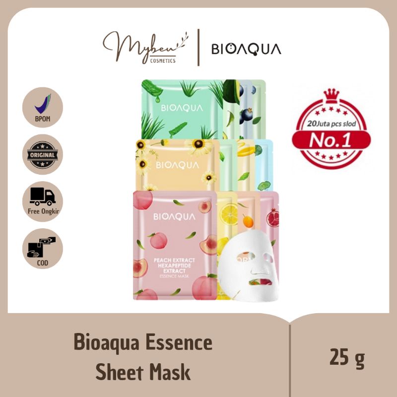 Jual BIOAQUA SHEET MASK ESSENCE | Shopee Indonesia