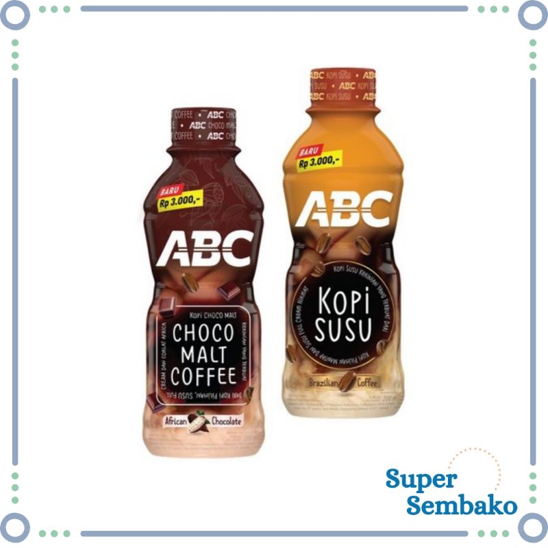 Jual KOPI ABC CHOCOMALT COKLAT COFFEE / KOPI SUSU BOTOL INSTAN 200ml ...