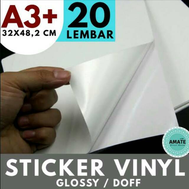 Jual Sticker Vinyl cetak full A4 | Shopee Indonesia
