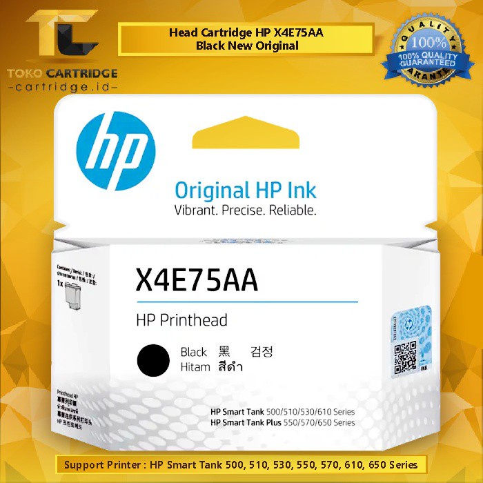 Jual HP Print Head / Printhead / Cartridge X4E75AA for Smart Tank ...
