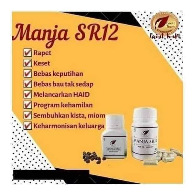 Jual MANJA SR12/perawatan kewanitaan/pembersih rahim/herbal alami ...