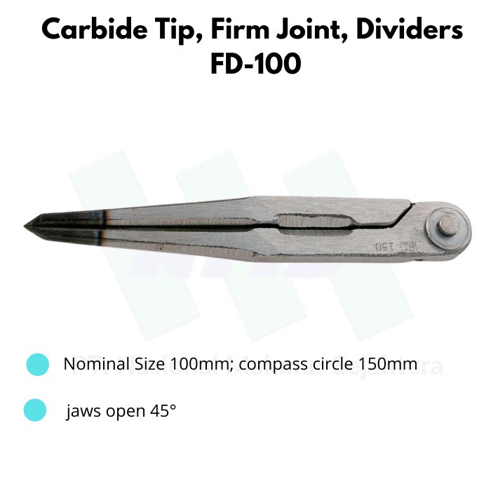 Jual Carbide Tip, Firm Joint, Dividers FD-100 | Shopee Indonesia