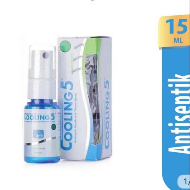 Jual Cooling 5 Antiseptic Mouth & Throat 15ml ( Obat Sariawan dan ...