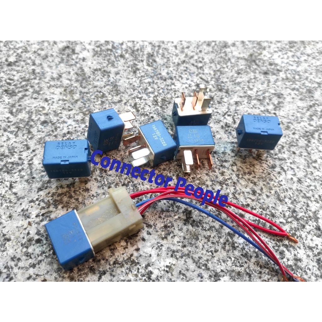Jual Soket Relay Mini + relay denso Biru Original Japan 12V | Shopee ...