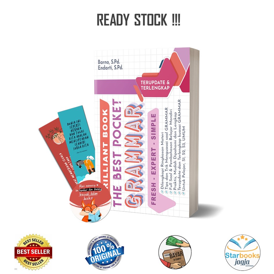 Jual Brilliant Book - Buku The Best Pocket Grammar (Terupdate ...