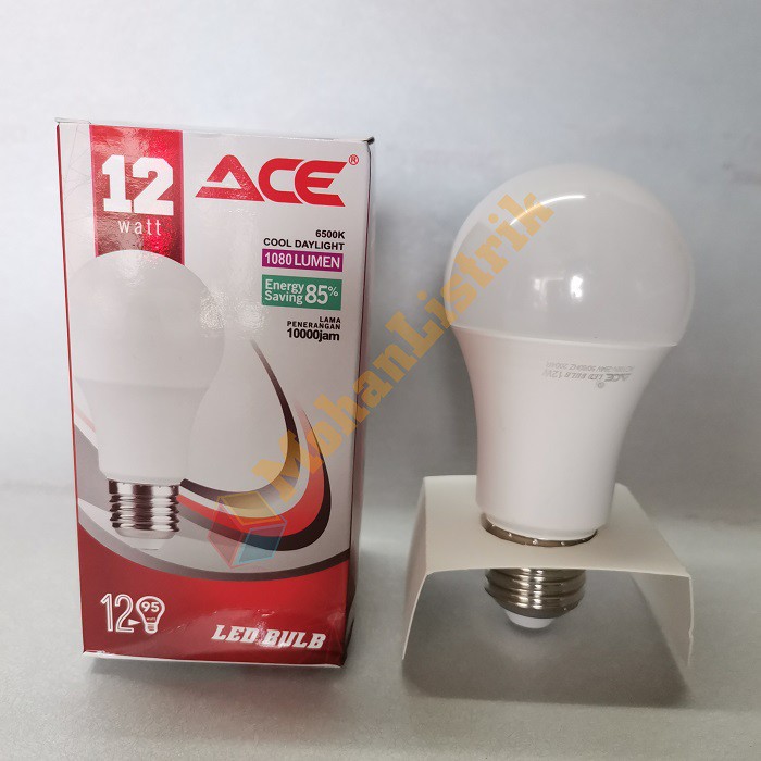 Jual Lampu Led ACE Garansi 12 Watt Led Bulb Putih Terang | Shopee Indonesia
