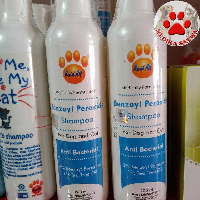 Jual Benzoyl Peroxide Shampoo - Sampo Anti Bakteri Anjing & Kucing 200 ...