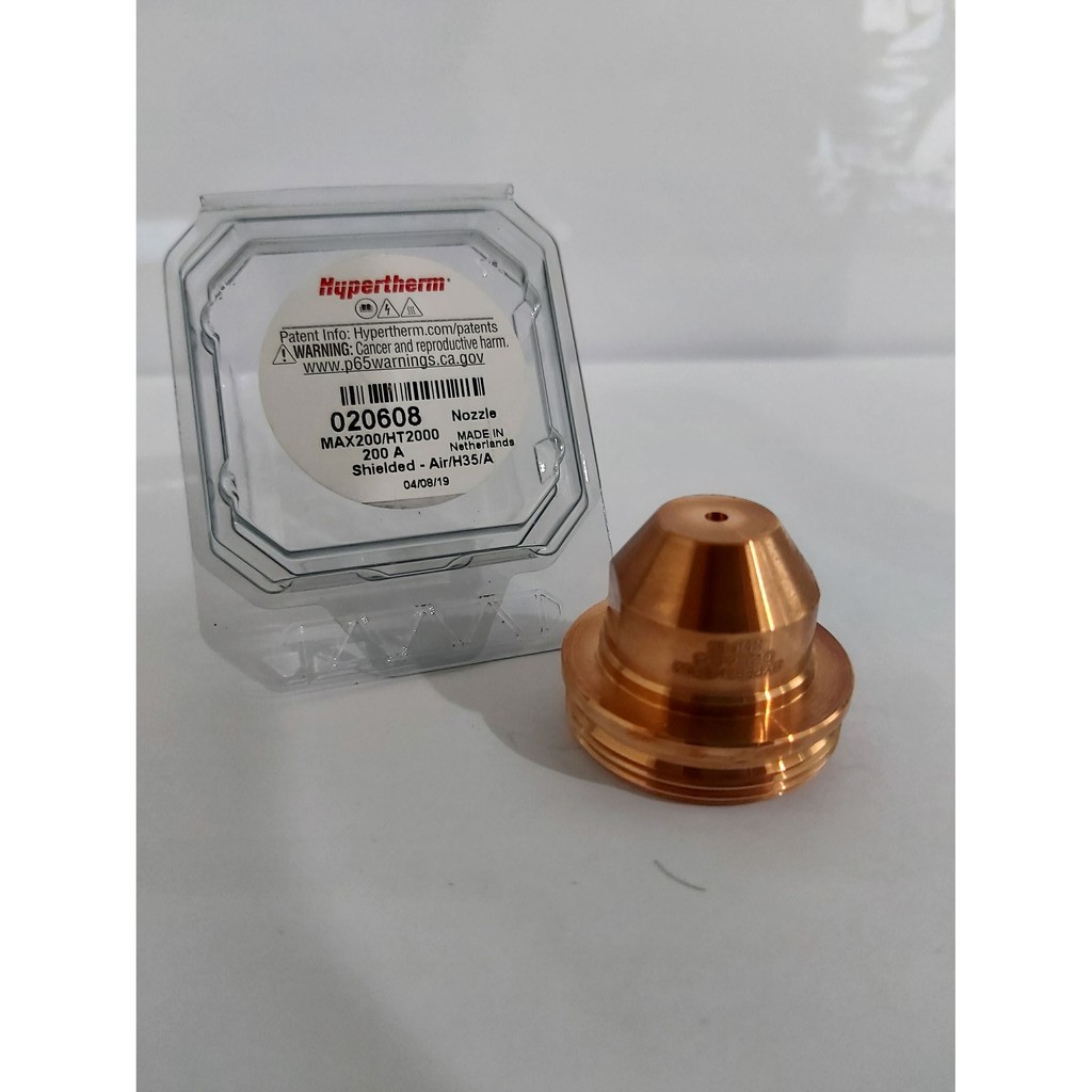 Jual Nozzle 020608 Plasma Cutting Power Max 200 Amp Original | Shopee ...