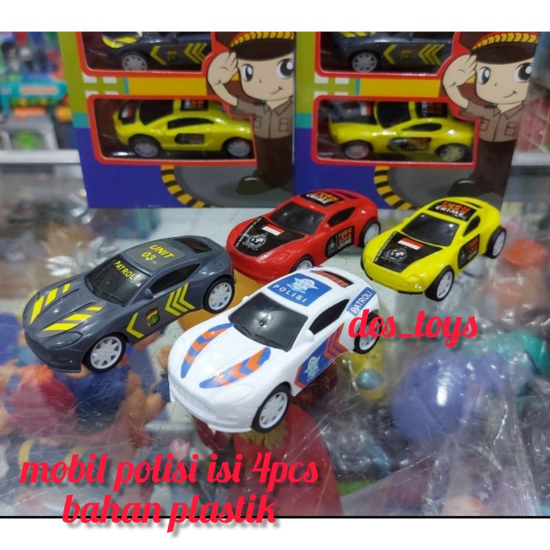 Jual MAINAN ANAK MOBIL POLISI/MOBIL POLISI INDONESIA PULLBACK 1 SET ISI ...