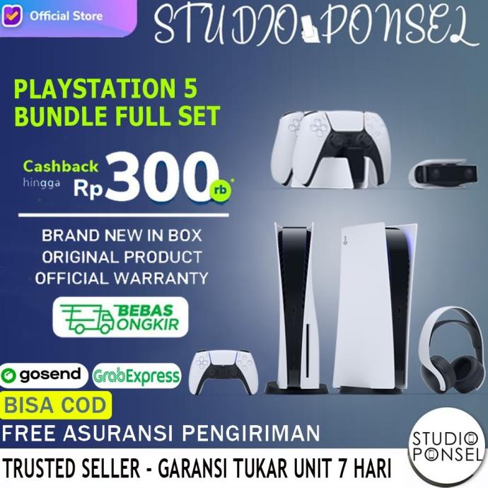 Jual Sony Playstation PS 5 Disc Blue Ray/PS5 Digital Version Garansi Resmi | Shopee Indonesia