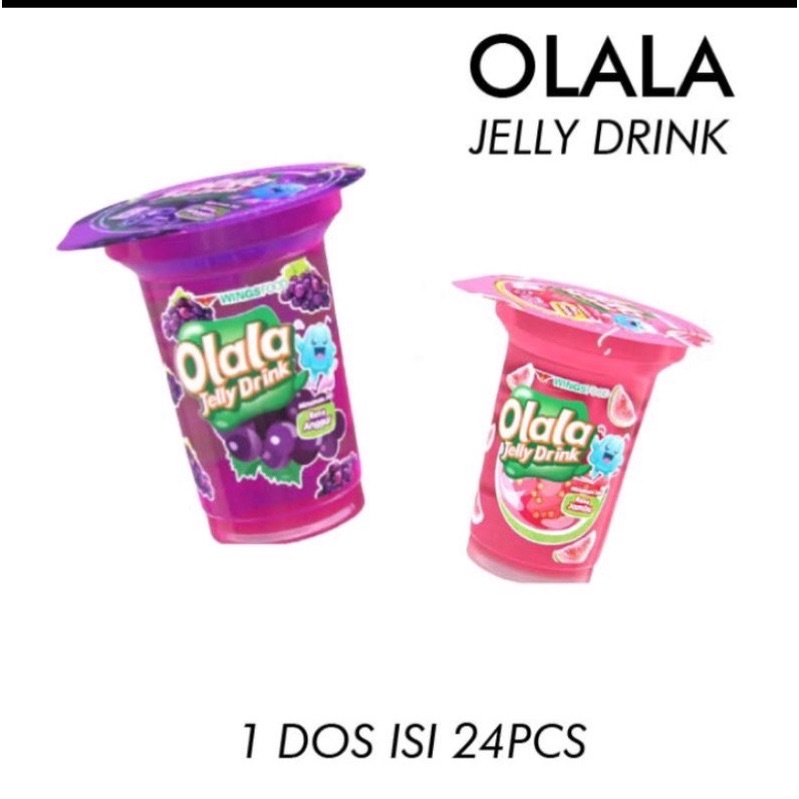Jual Olala jelly drink rasa jambu dan anggur 1 dus isi 24 | Shopee ...