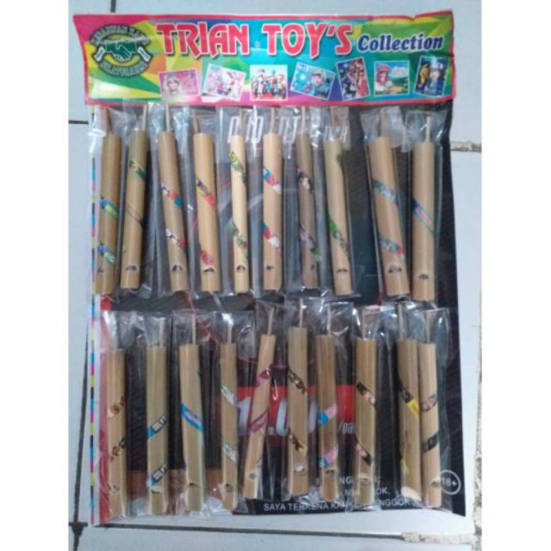 Jual mainan suling bambu 1 lembar isi 20 pcs murah | Shopee Indonesia