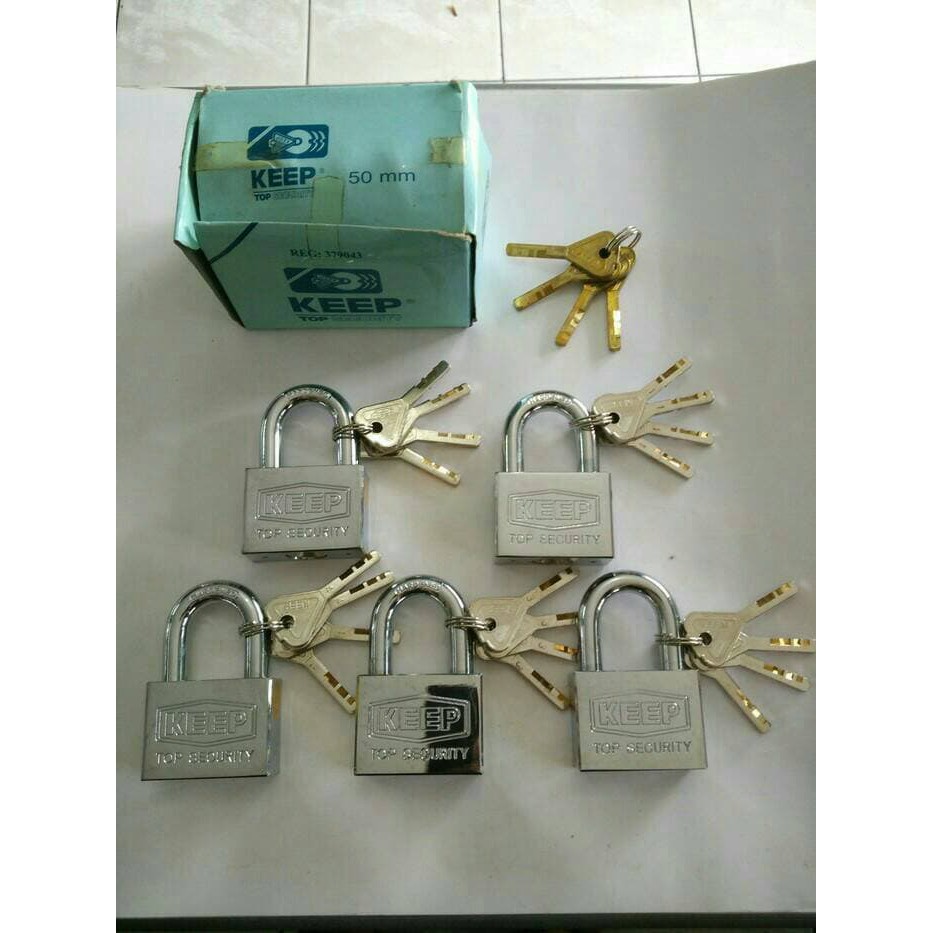 Jual Gembok Rumah / Toko Keep Masterkey 50mm x 5pcs | Shopee Indonesia