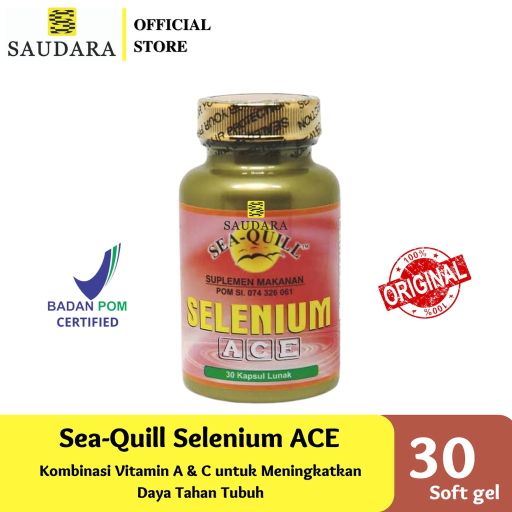 Jual Sea_quill Selenium Ace (30 Kapsul) | Shopee Indonesia
