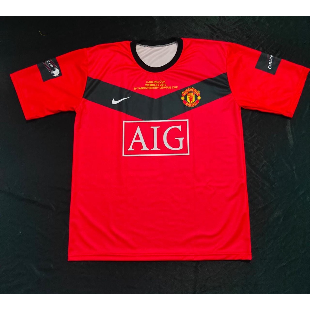 Jual Jersey MU 2009 Final Carling Full Printing | Shopee Indonesia