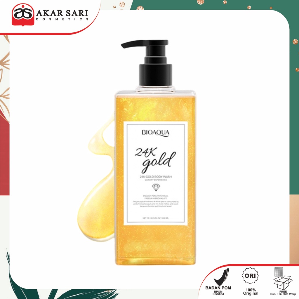 Jual BIOAQUA 24K GOLD BODYWASH - 400ML | Shopee Indonesia