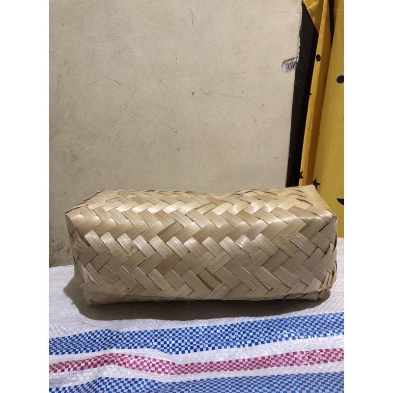 Jual besek bambu pegon kecil natural/besek persegi panjang 8*23 ...
