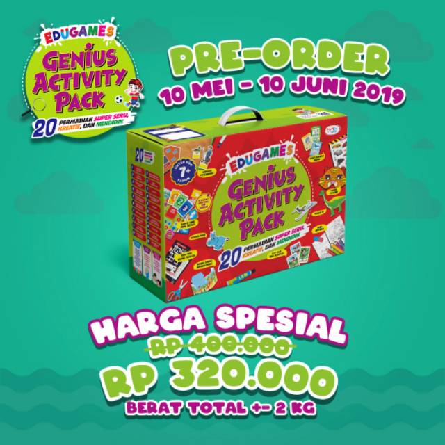 Jual Edu Games Genius Activity Pack | Shopee Indonesia