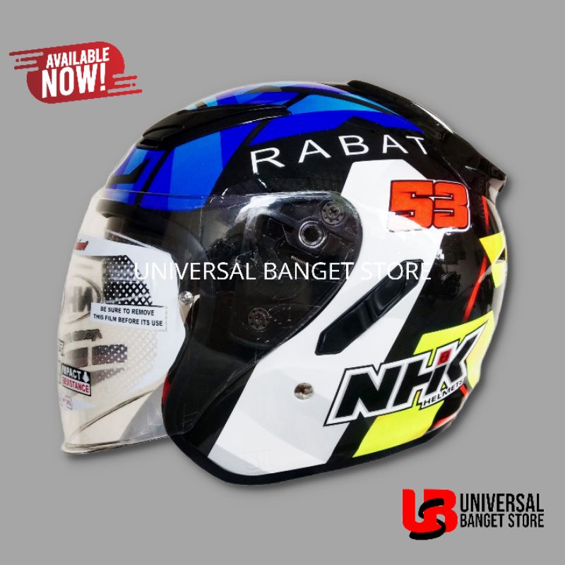 Jual HELM HALF FACE NHK R1 SPECIAL EDITION TITO RABAT ORIGINAL GLITER ...