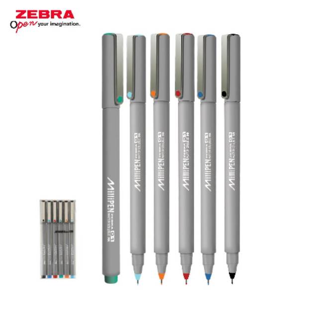 Jual ZEBRA MILIPEN MILI PEN PULPEN WARNA 0.1 | Shopee Indonesia