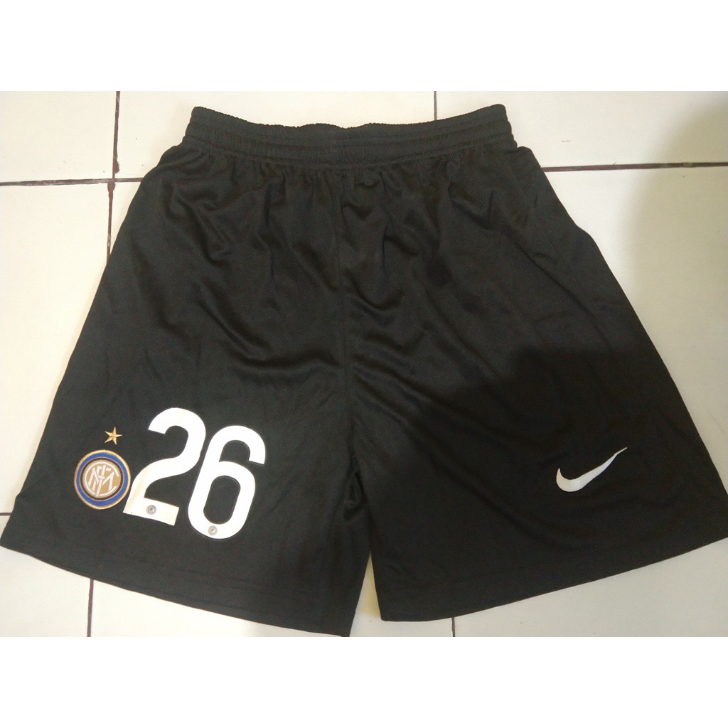 Jual Celana/Short Jersey Inter Milan 26 hitam KW Thailand Grade Ori ...