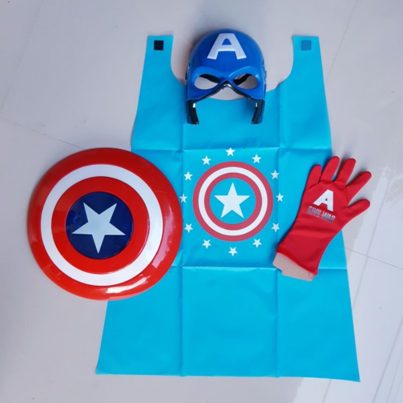 Jual Mainan Set Tameng Topeng Capt America - Kostum Cosplay Avengers ...
