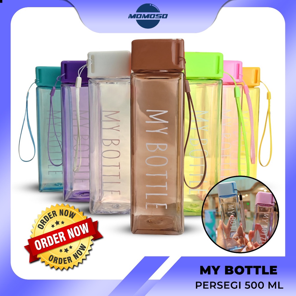 Jual MOMOSO Botol My Bottle Persegi / My Bottle Kotak / My Bottle ...