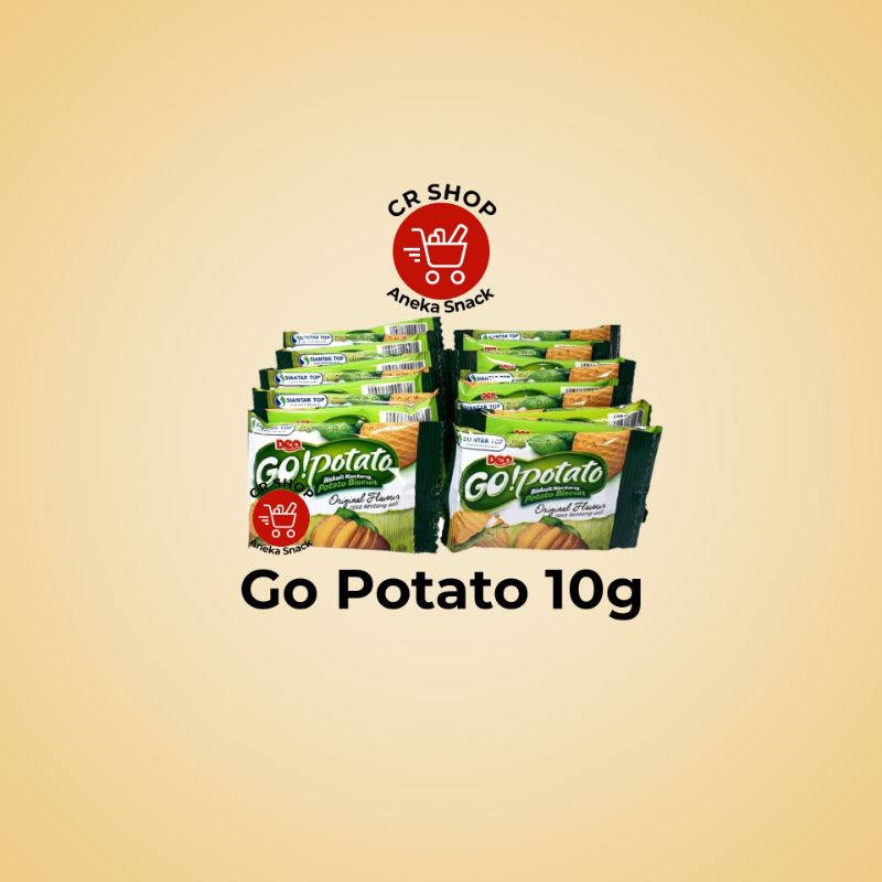 Jual PROMO!!! Gopotato Biskuit Kentang @10g (20pcs) | Shopee Indonesia