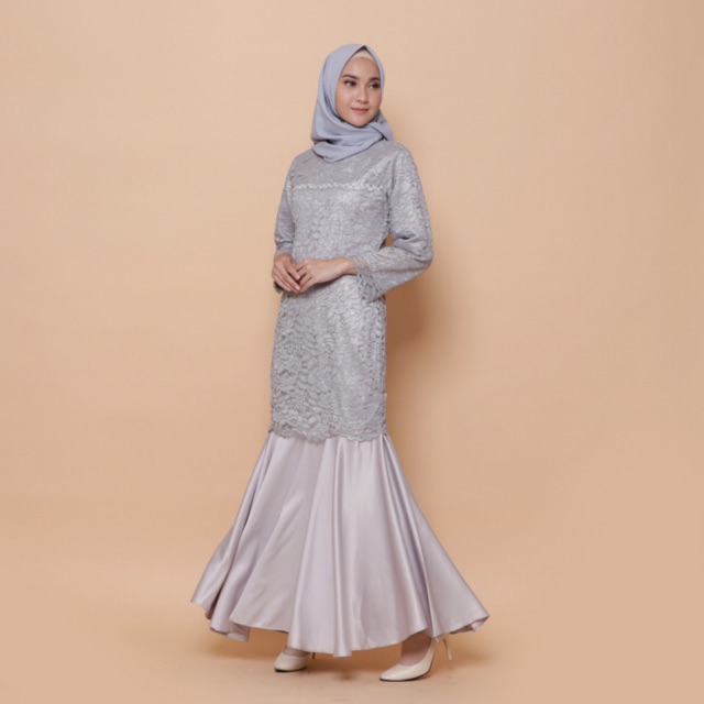 Jual GAUN BROKAT DUYUNG / GAUN TUNANGAN / GAUN BRIDESMAID / GAUN HIJAB ...