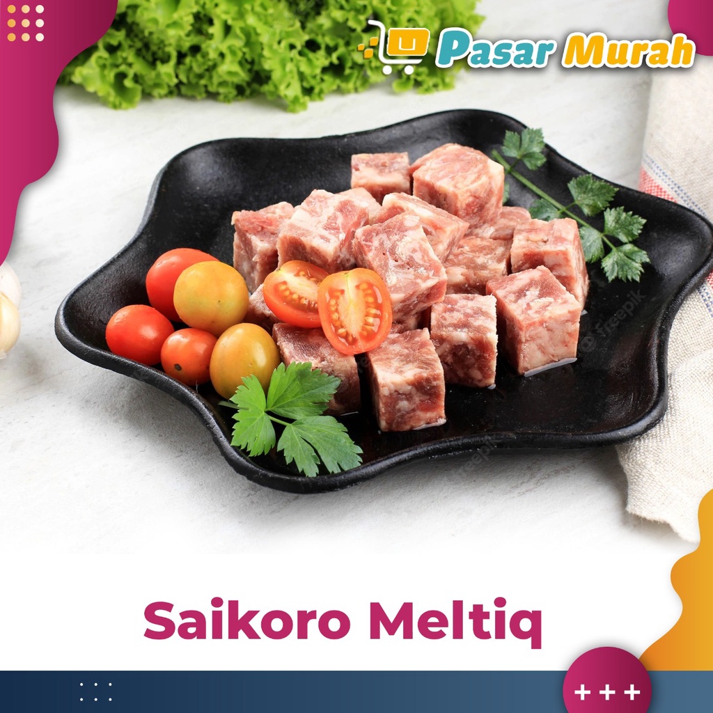 Jual SAIKORO BEEF MELTIQUE CUBES STEAK 2cm x 2cm Pack 250 Gram | Shopee ...