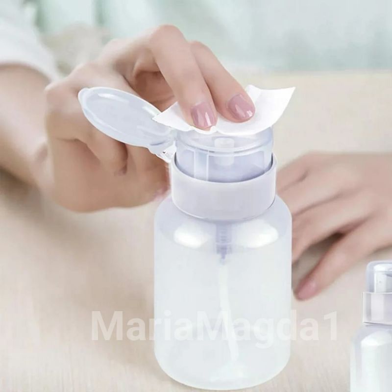 Jual BOTOL PUMP PLASTIK MICELLAR ACETON FACETONIC SERBAGUNA BOTOLPUMP ...