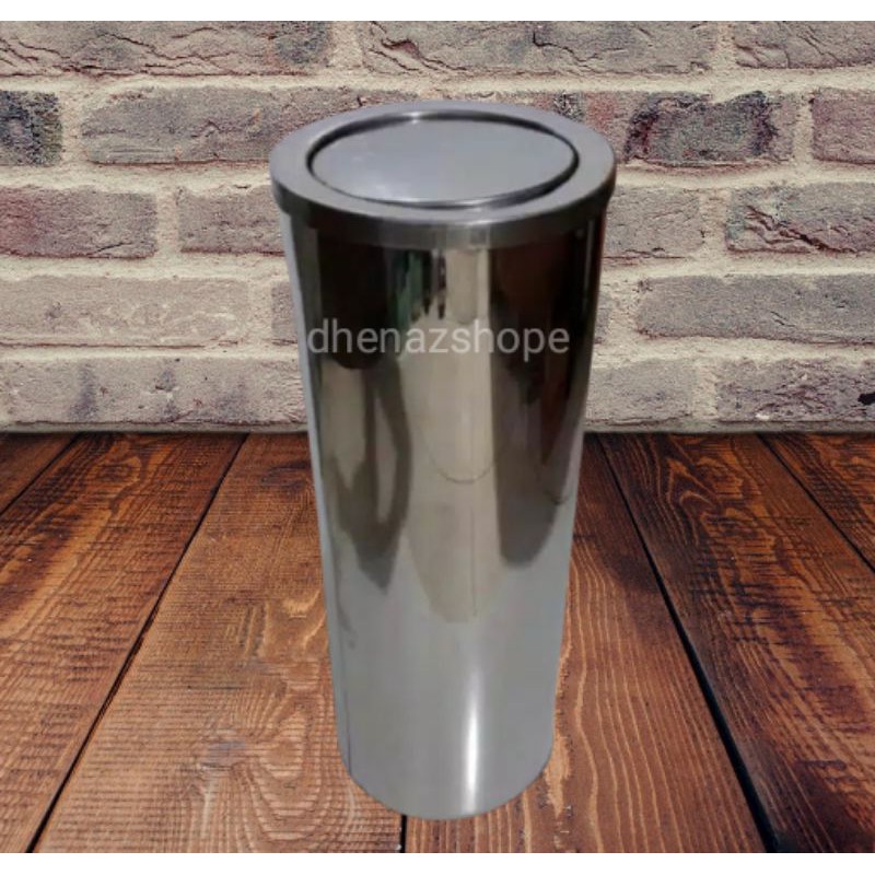 Jual Tempat Sampah Stainless Tutup Swing | Shopee Indonesia