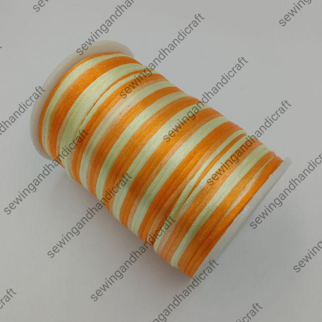 Jual Tali Satin Warna Gradasi Pelangi/Neon Rainbow Cord/Tali Kancing ...