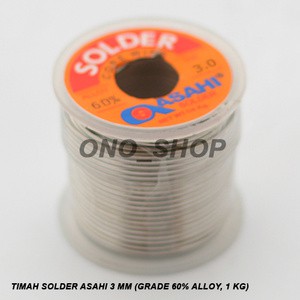 Jual Timah Solder Asahi 3 mm (Grade 60% Alloy, 1 KG ) | Shopee Indonesia