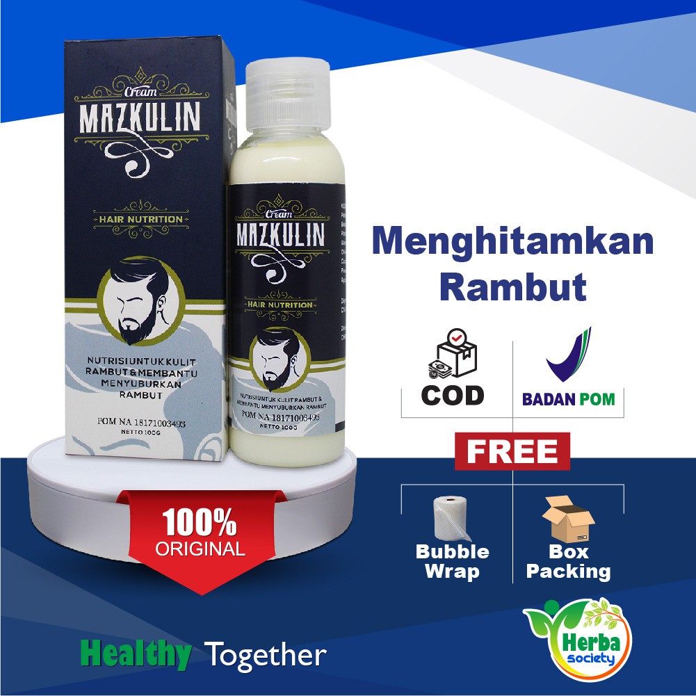 Jual Perawatan Rambut CREAM MAZKULIN Penyubur Rambut Rusak Rontok ...