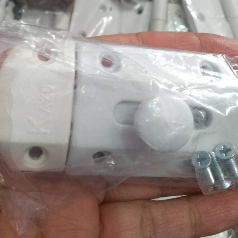 Jual Grendel Pintu PVC / Slot Pintu Kamar Mandi Plastik | Shopee Indonesia