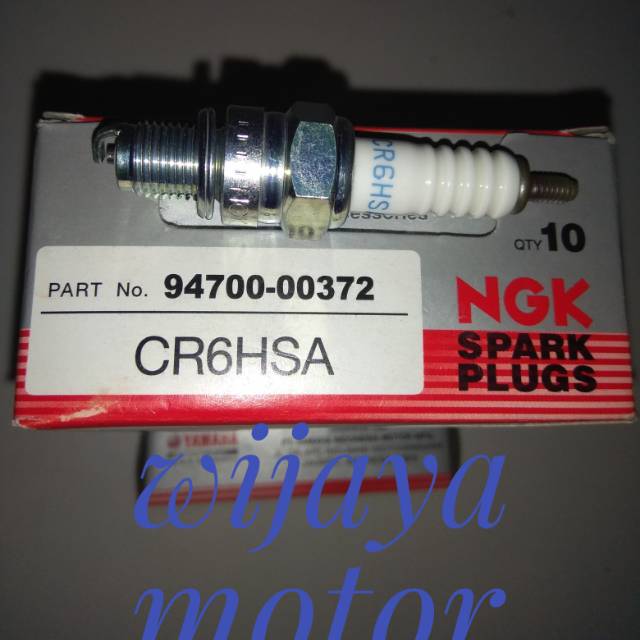Jual BUSI SPARK PLUG PENGAPIAN MOTOR ASLI YAMAHA CR6HSA NGK | Shopee Indonesia