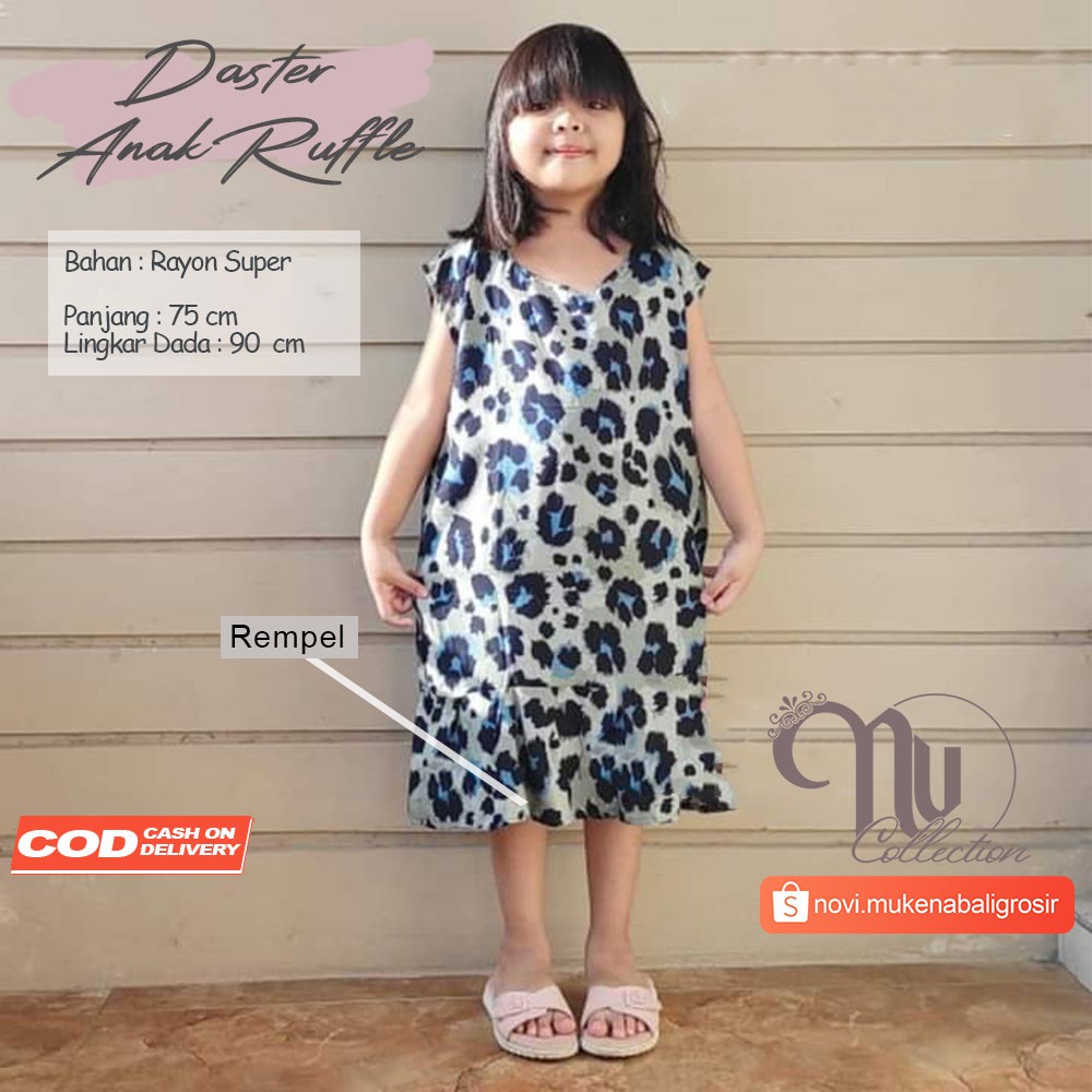 Jual BAJU ANAK DASTER RUFFLE/ REMPEL | Shopee Indonesia